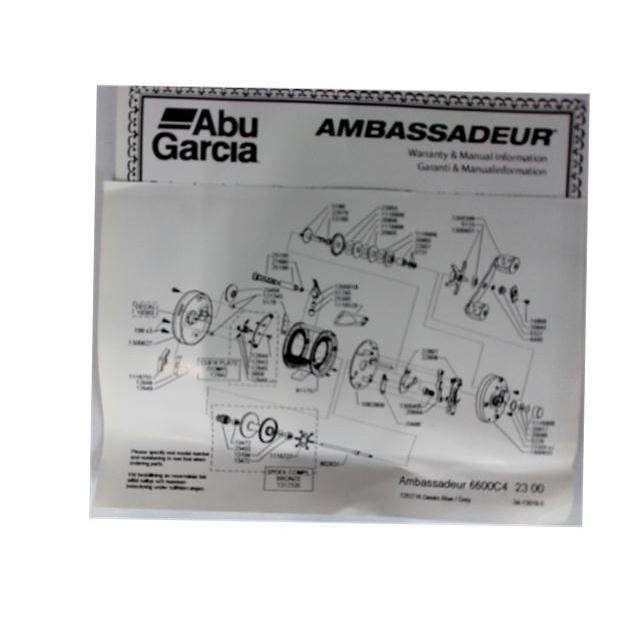 ambassadeur Abu C4-6600（右ハンドル）/6601（左ハンドル）＊海外モデルにつきユーザーカード無し : フィッシング ...