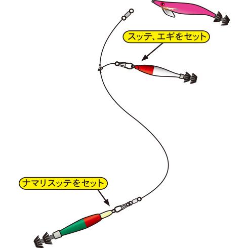 がまかつ/GAMAKATSU イカメタルリーダー3組入り IK-043 42115 全長1.5m イカメタルリーダー イカ釣り仕掛け ボートエギング : 4549018159486 ...