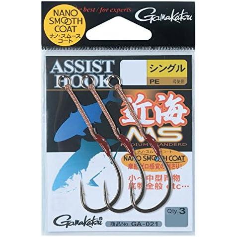 Gamakatsu がまかつ/GAMAKATSU アシストフック 近海MS シングル GA021 7/0 68496 ジギング ショア ...