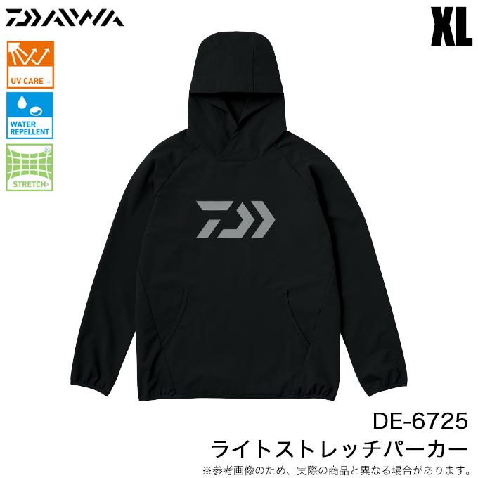 DAIWA（釣り） ダイワ DE-6725 ライトストレッチパーカー (ブラック／XL) 2025年春夏モデル/25SS /(5) : つり具のマルニシYahoo!ショップ - 通販 ...