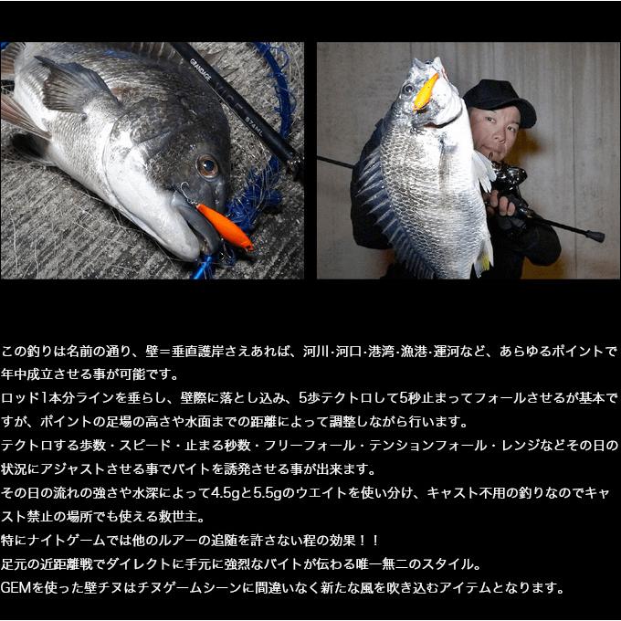 アピア GEM 4.5g (ルアー・壁チヌ特化型プラグ) /シンキング /ジェム /APIA /(5) :a-gem45g:つり具のマルニシ ...