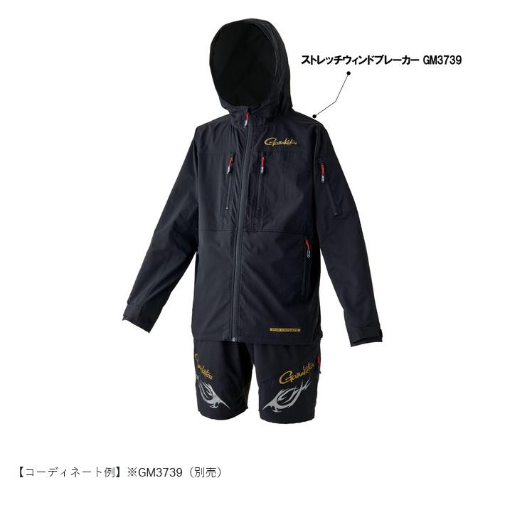 Gamakatsu 【取り寄せ商品】 がまかつ GM3741 LL／ブラック(Gamakatsu) ストレッチフィッシングショートパンツ (フィッシングウェア／2024年モデル) /(c ...