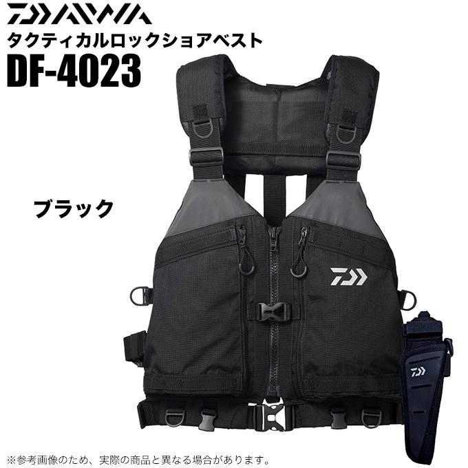 DAIWA（釣り） 【目玉商品】ダイワ DF-4023 (タクティカルロックショアベスト) カラー：ブラック 2023年モデル/ゲームベスト/フローティングベスト /(5) 【Σ03 ...
