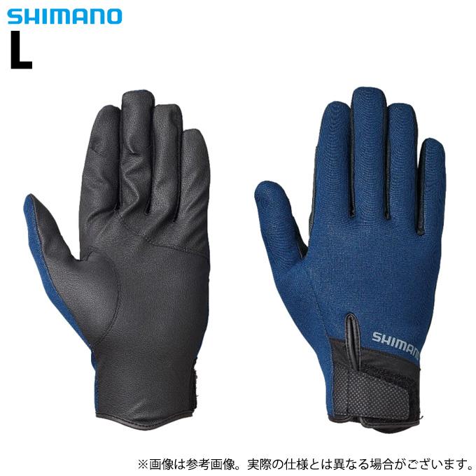 シマノ 【取り寄せ商品】 GL-012V (ネイビー／L) タイタニューム・アルファ グローブ 指出し (手袋／2022年秋冬モデル) /3本カット /22AW /(c) : つり具のマルニシ ...
