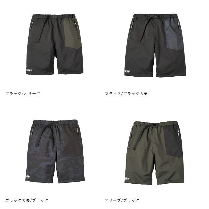 Rivalley 【目玉商品】 双進 リバレイ RBB ウォータープルーフハーフパンツII 7662 (ブラック/オリーブ／L) (フィッシングウェア) / パンツ2 /(5) 【Σ01 ...