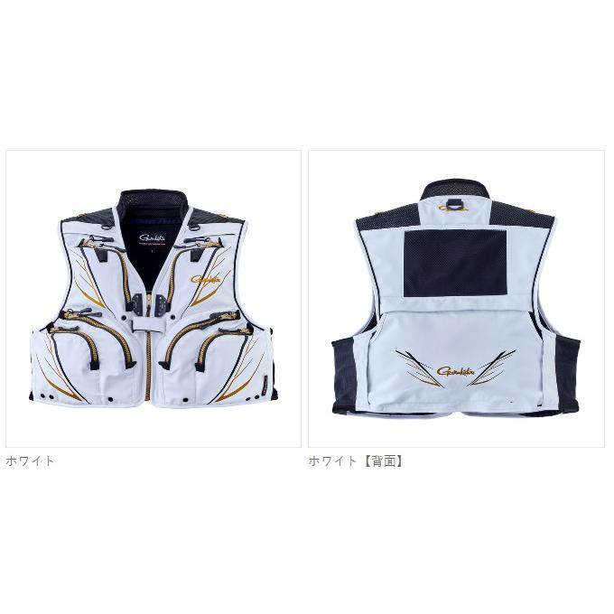 【取り寄せ商品】 がまかつ GM2328 (M／ホワイト) ショートハーフメッシュベスト (フィッシングウェア・鮎用品／2023年春夏モデル) /(c) :4549018706208:つり具の ...