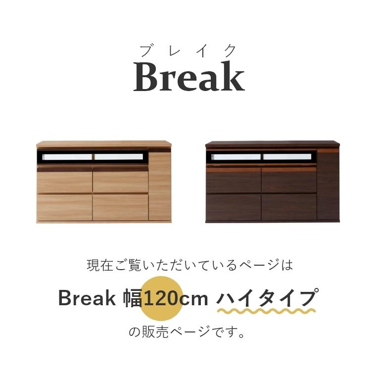 キャビネット テレビボード おしゃれ モダン Break ブレイク 120AVボードH 幅120cm テレビ台 TV台 ハイタイプ 収納 完成品 北欧 リビング 日本製 :58-138-053 ...