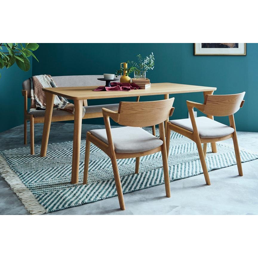 【開梱設置送料無料】5年保証 浜本工芸製 ダイニングテーブル No.6300／DT-6300 オーク無垢材（UV塗装）塗色：3色対応 幅・奥行 ...