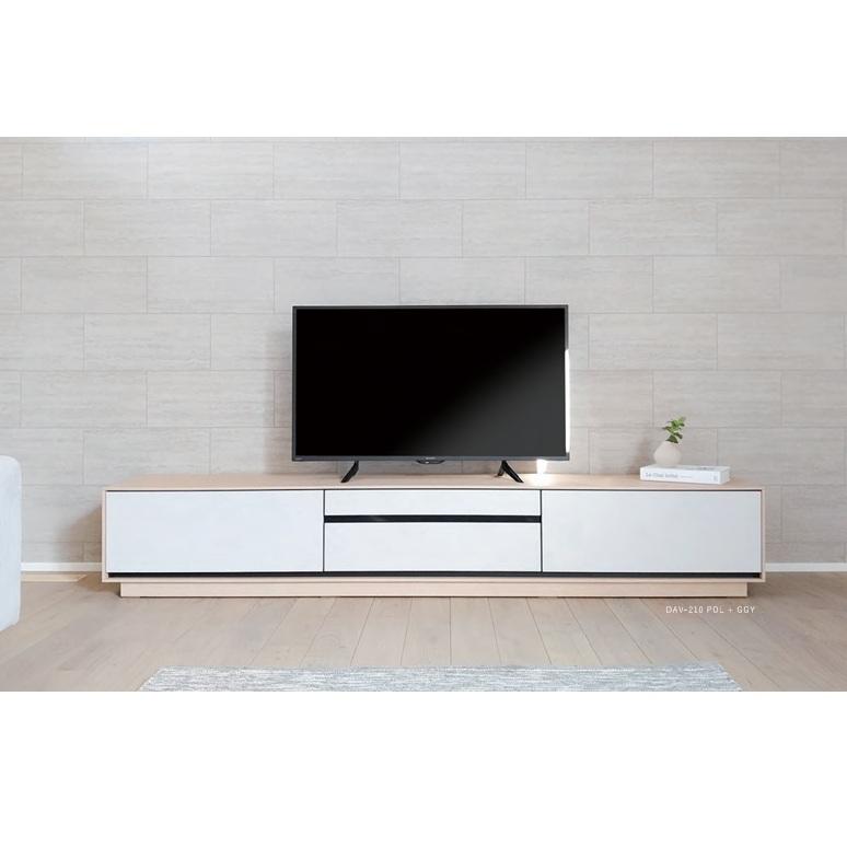 MKマエダ家具 [開梱設置送料無料] MKマエダ 高級TVボード ダヴァンティ 210cm幅 DAV-210 4色対応 本体：WN/BK ...