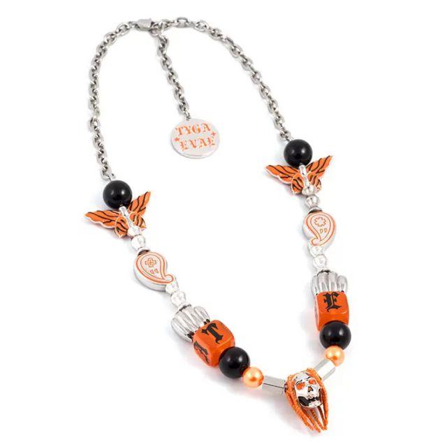 EVAE MOB × TYGA Collaboration Necklace エバーモブ タイガ コラボレーション ドクロ ネックレス 新品 ...