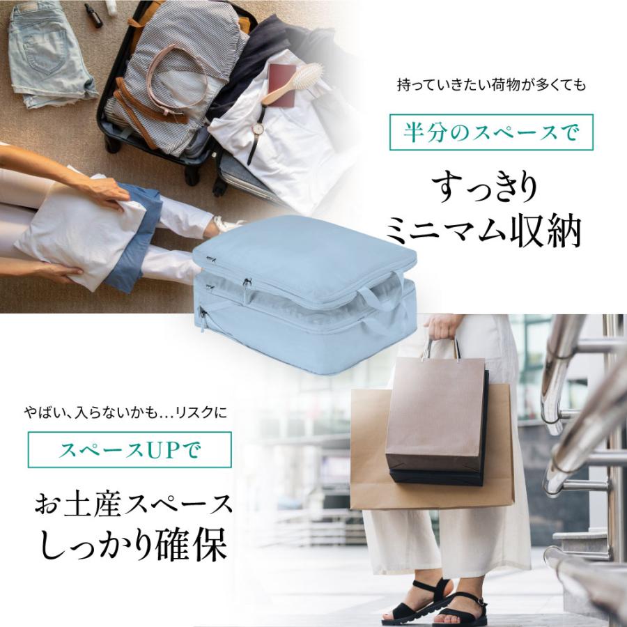 トラベルポーチ 圧縮 【ML2枚セット】 トラベルポーチセット 旅行 収納 衣類収納 圧縮バッグ ポーチ おむつ 圧縮袋 かわいいおしゃれ パッキング : FABOMI ヤフー店 - 通販 ...