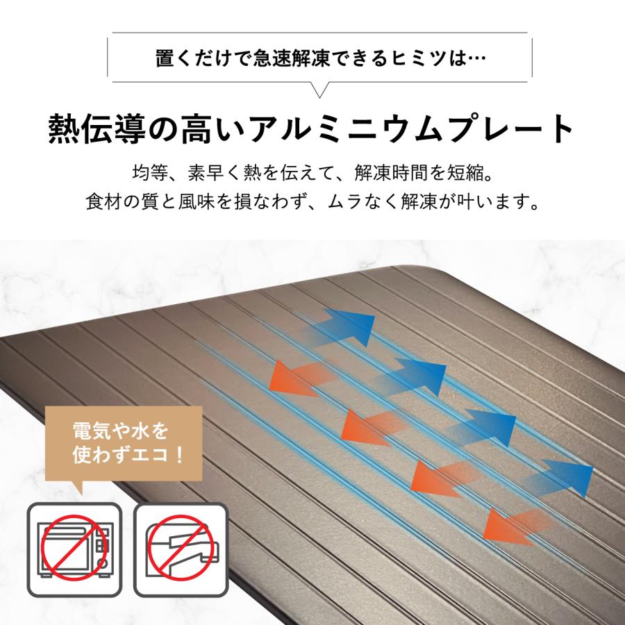 解凍プレート 3mm Lサイズ 急速解凍 プレート 解凍 冷凍 粗熱取り 冷凍食品 冷凍ごはん お弁当 まな板 時短 粗熱 家庭用 肉解凍 アルミ スピード解凍 : FABOMI ヤフー店 ...