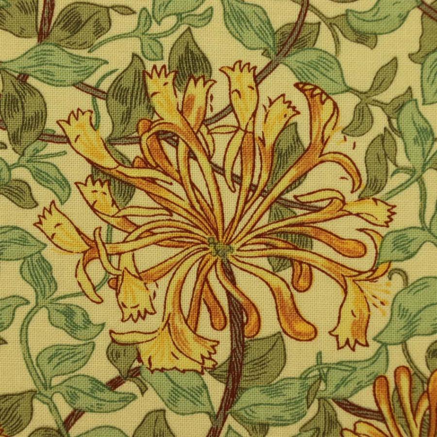 生地【カットクロス】(約110×50cm) シーチング ウィリアムモリス HONEYsuckle(ベージュ地) 8362-11 実店舗取寄せ品_FT7_dU4 : Fabric House ...