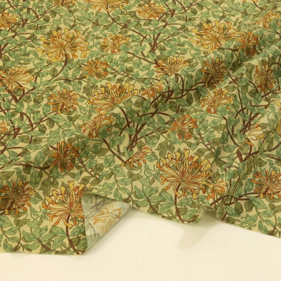 生地【カットクロス】(約110×50cm) シーチング ウィリアムモリス HONEYsuckle(ベージュ地) 8362-11 実店舗取寄せ品_FT7_dU4 : Fabric House ...
