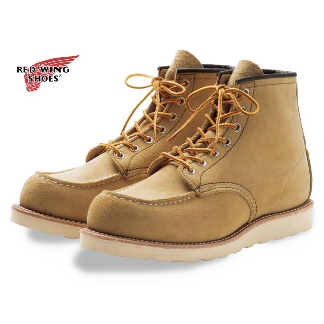 RED WING SHOES レッドウィング RW 8173 CLASSIC WORK 6 MOC-TOE モックトゥ ホーソーン アビレーン ラフアウト 正規取扱品 : Face to ...