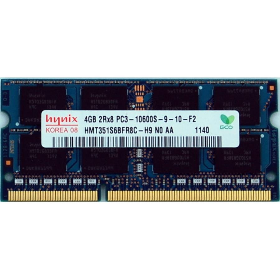 SK hynix 4GB*1枚 PC3-10600S (DDR3-1333) SO-DIMM ノートパソコン用メモリ型番：HMT351S6BFR8C-H9 : ファクトリーステップ - 通販 ...
