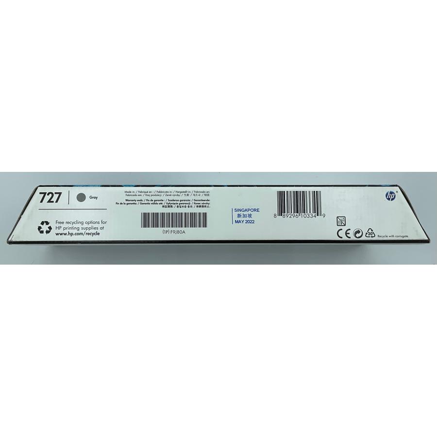新古品 日本HP HP 727 グレー 300ml 保証期限2022年5月 :F9J80A202205:ファクトリーステップ - 通販 - Yahoo!ショッピング