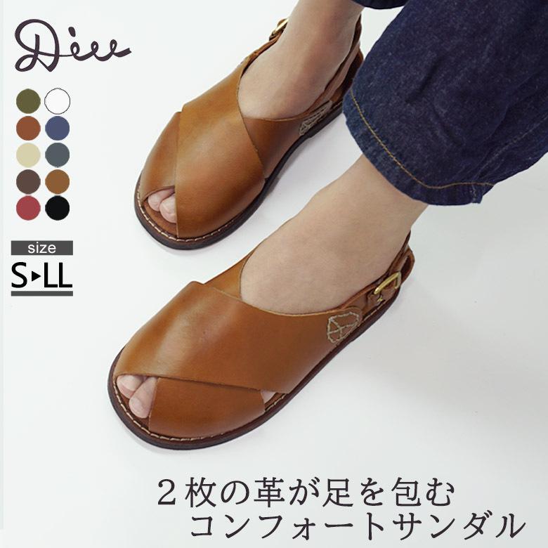 Diu 本革 レザーサンダル レザー サンダル レディース 40代 Diu 本革 レザーサンダル レザー サンダル レディース 40代
