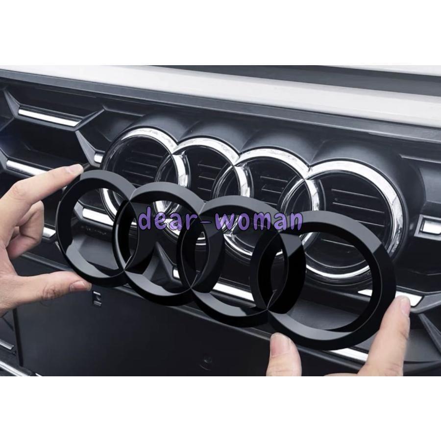 アウディ エンブレム カバー フロント グリル ブラック 27.7cm 両面テープ付き : fa12940168ddc9 : FACTORYYUストア - 通販 - Yahoo!ショッピング