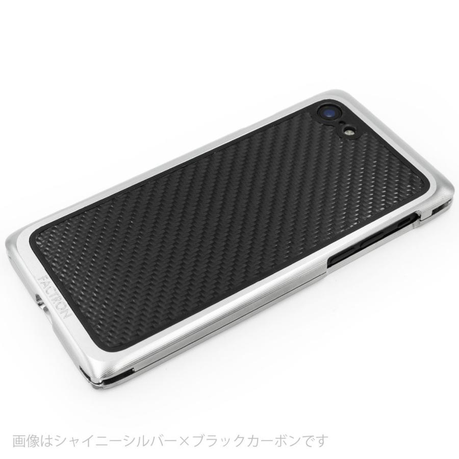FACTRON iPhone SE第3第2世代、iPhone7・8用 超ジュラルミン削り出しジャケット SIMPLEX for SE3 Black on BlackCarbon ブラック ...