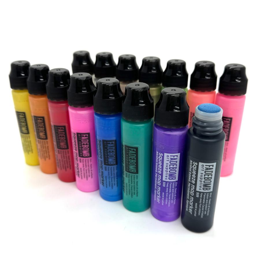 FADEBOMB mini squeeze mop marker S09 油性 ペイントマーカー 【S09】 : FADEBOMB - 通販 - Yahoo!ショッピング