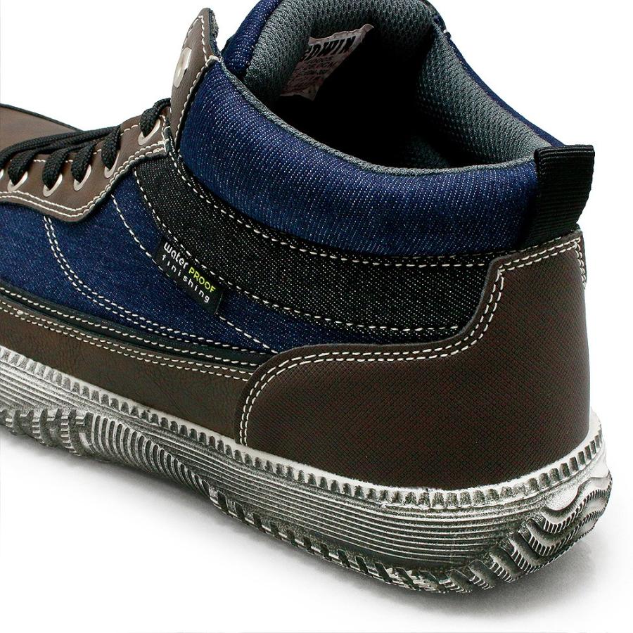 EDWIN エドウィン スニーカー メンズ ハイカット ミドルカット 軽量 防水 高クッション性 おしゃれ 紐靴 紳士靴 EDM3602 : 守足雑貨ヤフー店 - 通販 - Yahoo!ショッピング