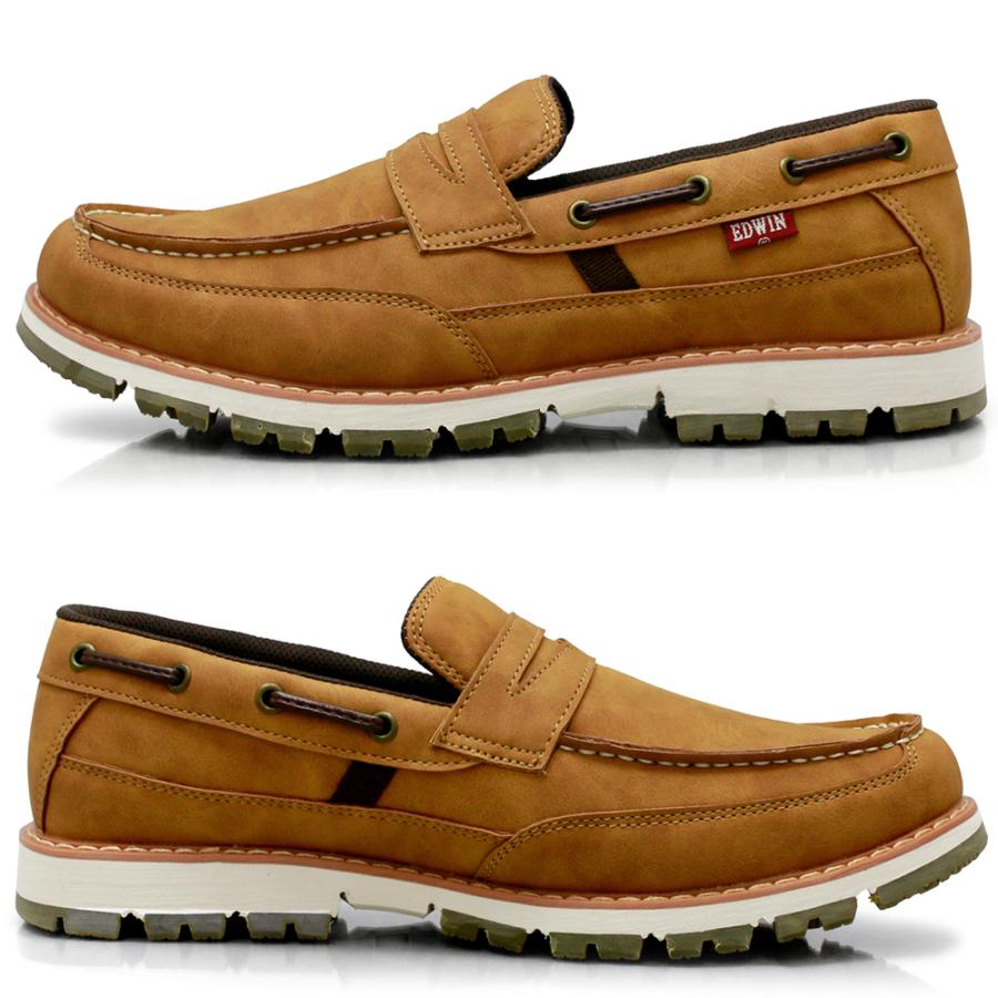 EDWIN 革靴 ローファー メンズ 防水 スリッポン カジュアルシューズ スニーカー PUレザー 軽量 耐滑底 紐なし 紳士靴 edm4103 : 守足雑貨ヤフー店 - 通販 - Yahoo ...