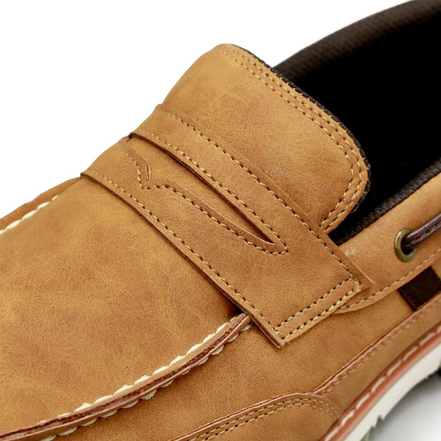 EDWIN（エドウィン） スリッポン メンズシューズ 防水 靴 カジュアルシューズ 軽量 防滑底 PUレザー 革靴 上質素材 おしゃれ 紐なし 3E 紳士靴 EDM4103｜正規販売店 : 守 ...