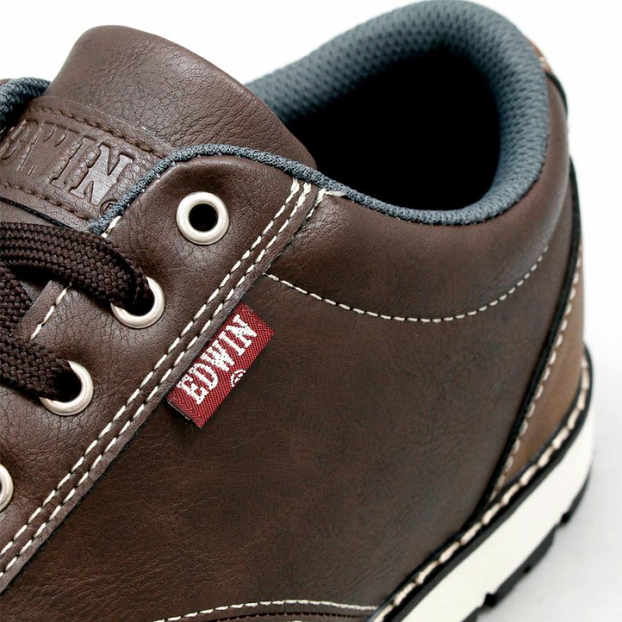 EDWIN（エドウィン） 革靴 スニーカー 防水 カジュアルシューズ 兼 ビジネススニーカー 軽量 耐滑防滑底 上質素材 おしゃれ 紐靴 紳士靴 EDWIN EDM4555｜正規販売 : 守足 ...