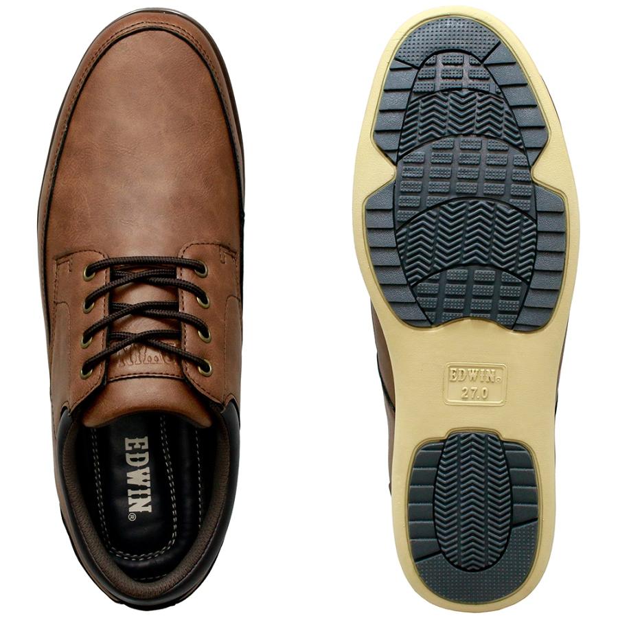 EDWIN メンズ カジュアルシューズ ビジネス スニーカー 防水 軽量 幅広 3E 衝撃吸収底 Uチップ 紐靴 紳士靴 エドウィン edm459｜正規販売店 : 守足雑貨ヤフー店 - 通販 ...