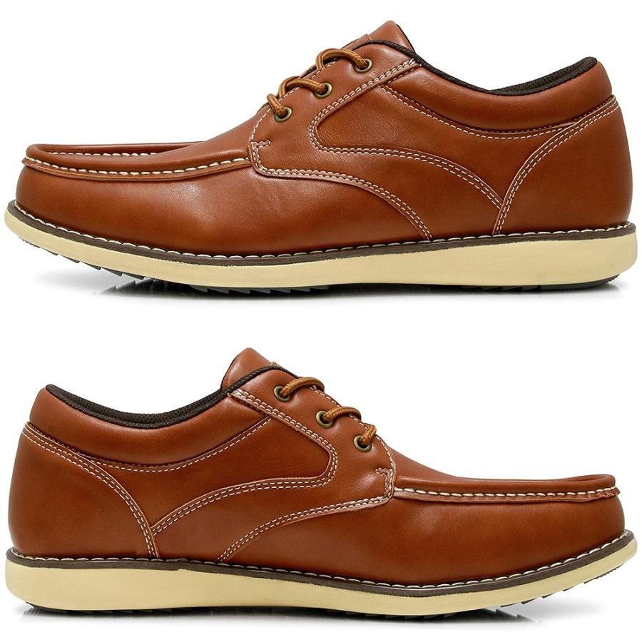 EDWIN（エドウィン） 靴 メンズ カジュアルシューズ 防水 PUレザー 革靴 スニーカー 軽量 幅広 3E モックトゥ おしゃれ 紐靴 紳士靴 edn463｜正規販売店 : 守足雑貨ヤフー ...