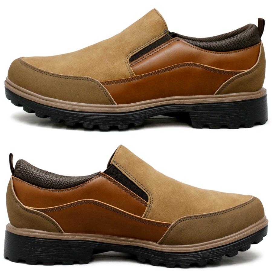EDWIN エドウィン 靴 スリッポン メンズ シューズ 防水 カジュアルシューズ 超軽量 幅広 3E PUレザー 革靴 衝撃吸収ソール おしゃれ 紐なし靴 edm544 : 守足雑貨ヤフー店 ...