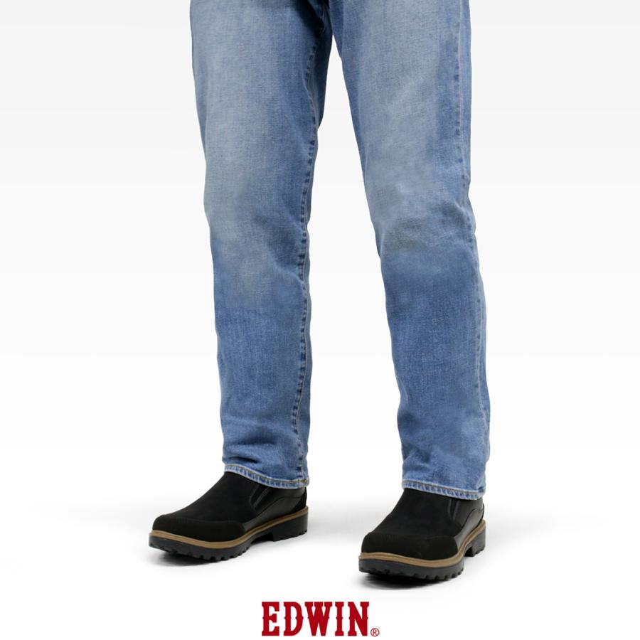 EDWIN エドウィン 靴 スリッポン メンズ シューズ 防水 カジュアルシューズ 超軽量 幅広 3E PUレザー 革靴 衝撃吸収ソール おしゃれ 紐なし靴 edm544 : 守足雑貨ヤフー店 ...