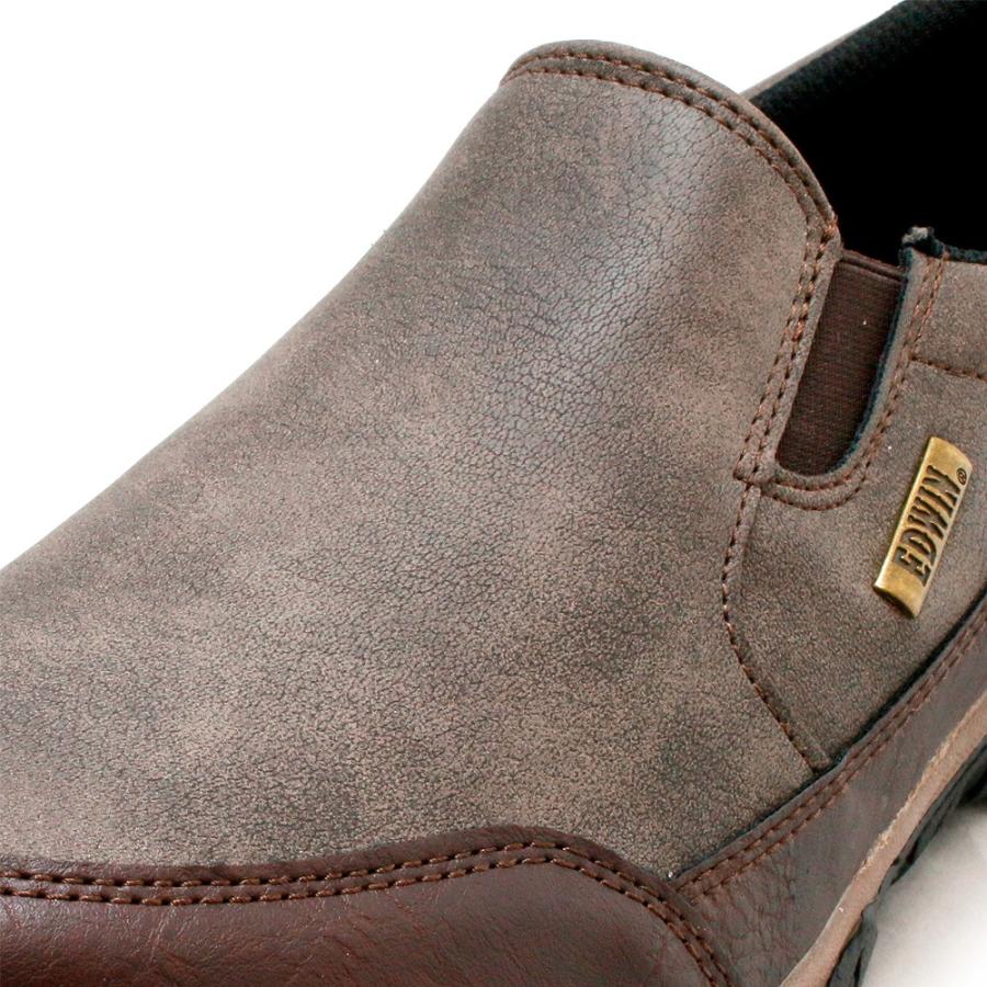 EDWIN 防水 スリッポン メンズ スニーカー トレッキング アウトドアシューズ ローカット 紐なし 靴 エドウィン edm9802 : 守足雑貨ヤフー店 - 通販 - Yahoo!ショッピング