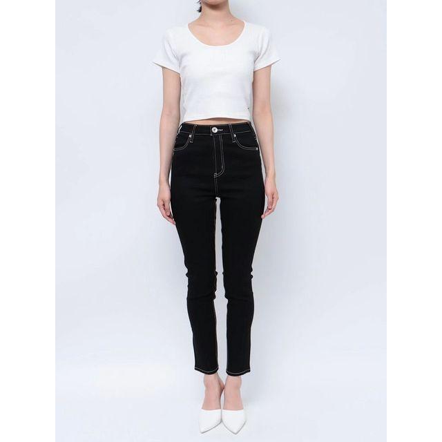 GYDA ジェイダ H/Wワンウォッシュスキニーパンツ ハイウエスト スキニー デニム ブラック ストレッチ 美脚効果 カジュアル 人気 レディース ブランド : FAITHSTORE ...