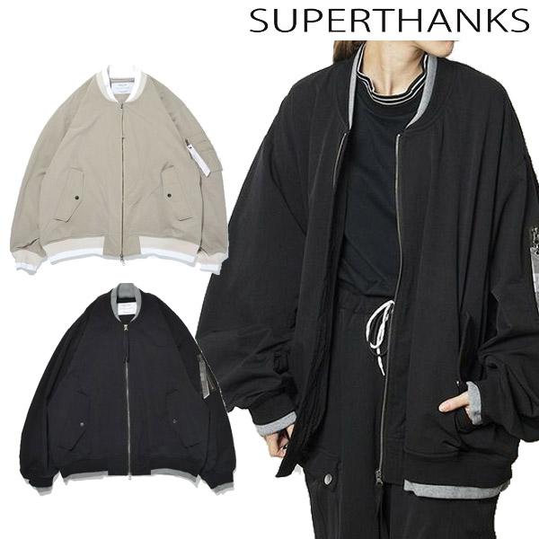 SUPERTHANKS スーパーサンクス DOUBLE RIB MA-1 TYPE BIC JACKET MA-1ジャケット アウター ...