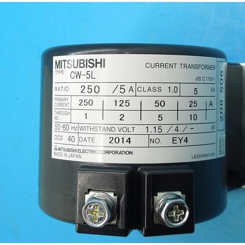 CW-5L 250/5A 低圧変流器 三菱電機 未使用品 : FA機器のワイデン ヤフー店 - 通販 - Yahoo!ショッピング