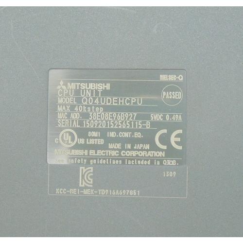 Q04UDEHCPU CPUユニット 三菱電機 ランクB中古品 : FA機器のワイデン ヤフー店 - 通販 - Yahoo!ショッピング