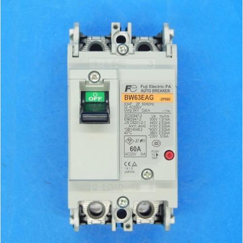 BW63EAG-2P060 オートブレーカー 富士電機 ランクS中古品 : FA機器のワイデン ヤフー店 - 通販 - Yahoo!ショッピング
