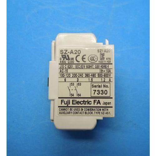 SZ-A20 補助接点ユニット 富士電機 ランクA中古品 : FA機器のワイデン ヤフー店 - 通販 - Yahoo!ショッピング
