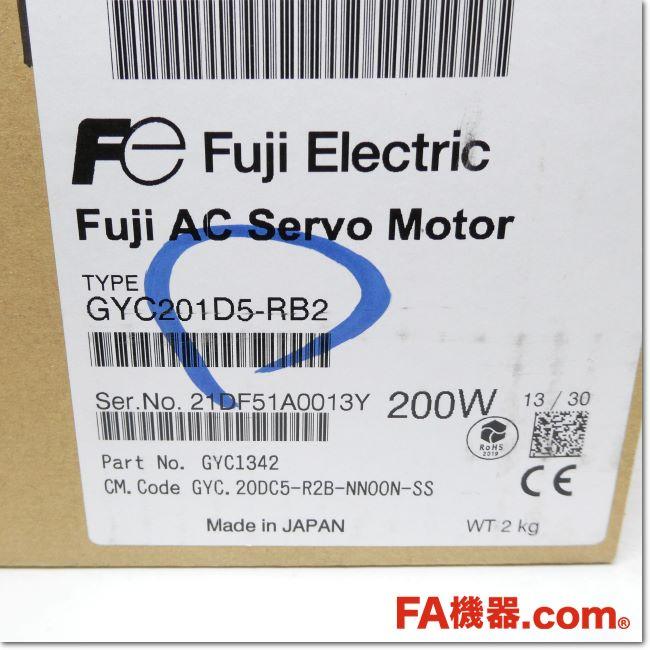 富士電機 サーボモータ GYC201D5-RB2 200W 未使用 : FA機器.comYahoo!店 - 通販 - Yahoo!ショッピング