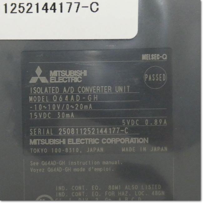 三菱電機 Q64AD-GH チャンネル間絶縁高分解能アナログ-ディジタル変換ユニット : 241-533 : FA機器.comYahoo!店 ...