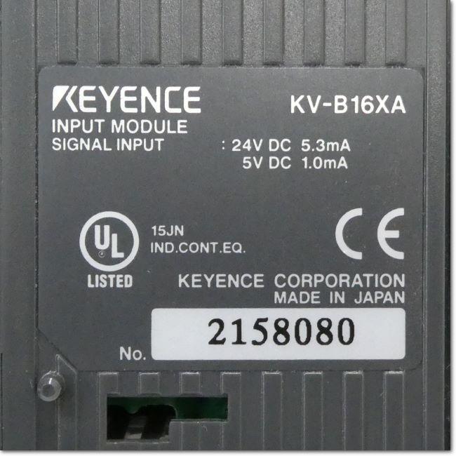 KEYENCE KV-B16XA 入力ユニット 16点ネジ端子台 : FA機器.comYahoo!店 - 通販 - Yahoo!ショッピング
