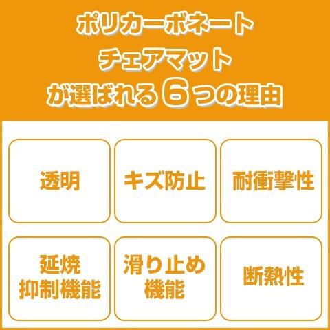 【別送品】【訳あり 良品】チェアマット 透明 ポリカーボネート Sサイズ ゲーミングチェア 床保護・畳保護 在宅ワーク テレワークに最適 ...