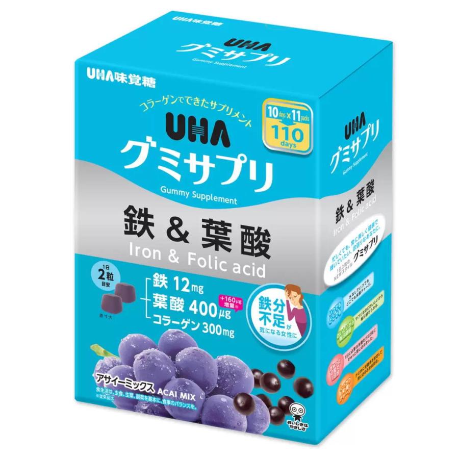 UHAグミサプリ UHA グミサプリ 鉄＆葉酸 220 粒 UHA味覚糖 コストコ : ファミリーデポ - 通販 - Yahoo!ショッピング