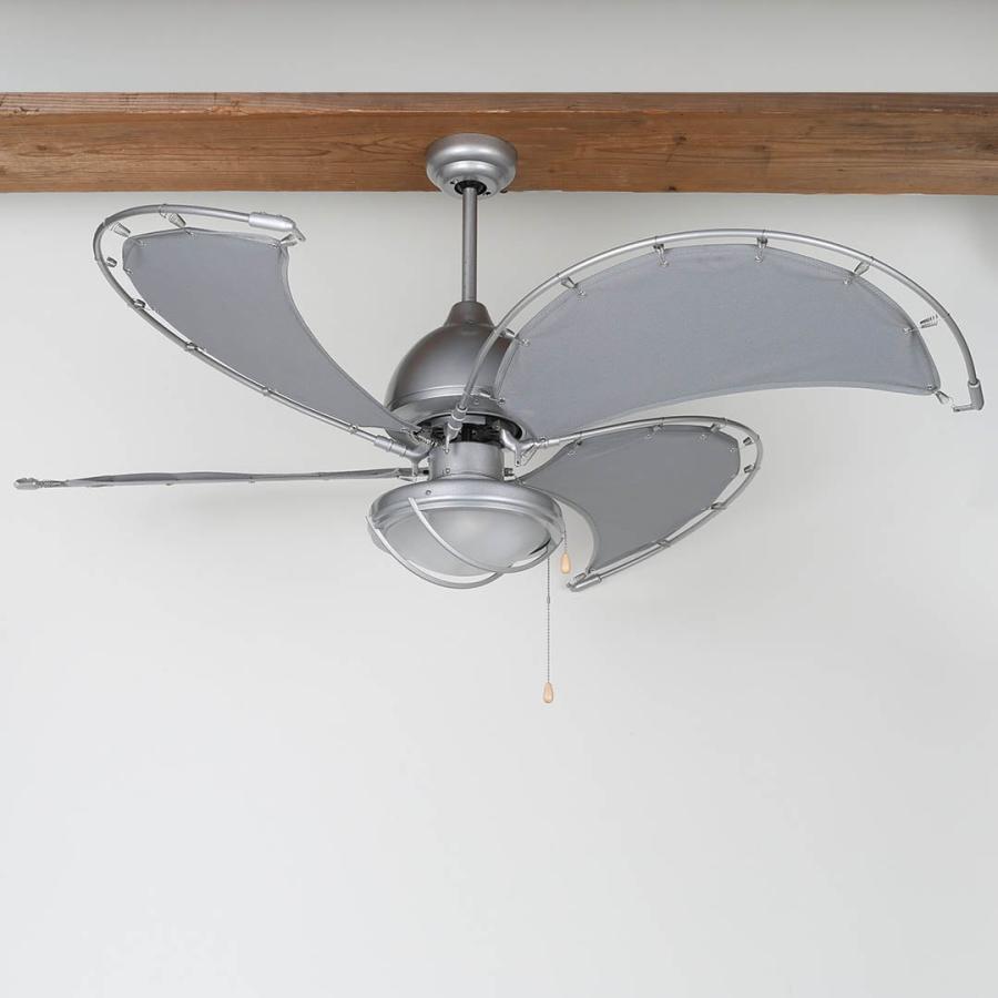 DULTON 長期保証 SINGLE SPIN CANVAS BLADES DT18-CF08GY + E20-0279 E20-0280 2灯 調光 ダルトン シーリングファン ライト ...