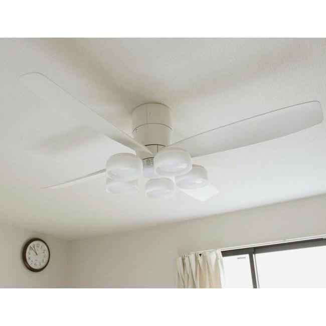 ODELIC 即日発送 長期保証 高演色LED [R15]薄型 軽量 LED 5灯 DCモーター 大風量 オーデリック ホワイト シーリングファン ライト OCB-040 : シーリングファン ...