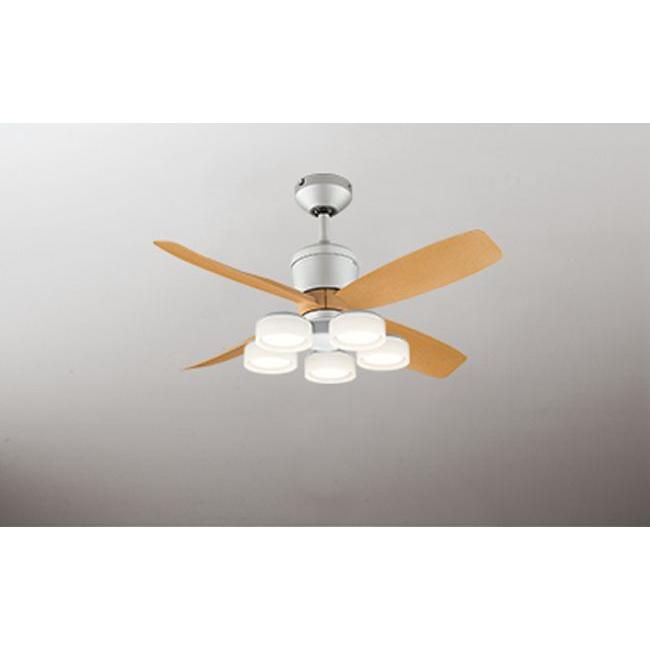 ODELIC 即日発送 長期保証 高演色LED [R15]軽量 LED 5灯 DCモーター 大風量 吹き抜け 傾斜天井 オーデリック シーリングファン ライト OCB-267 : シーリング ...