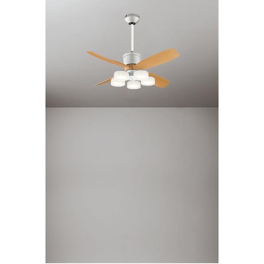 ODELIC 長期保証 高演色LED [R15]軽量 LED 5灯 DCモーター 大風量 吹き抜け 傾斜天井 オーデリック シーリングファン ライト OCB-271 : シーリングファン専門店 ...