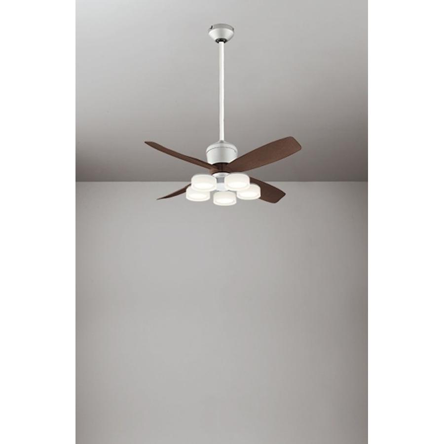 ODELIC 長期保証 高演色LED [R15]軽量 LED 5灯 DCモーター 大風量 吹き抜け 傾斜天井 オーデリック シーリングファン ライト OCB-317 : シーリングファン専門店 ...